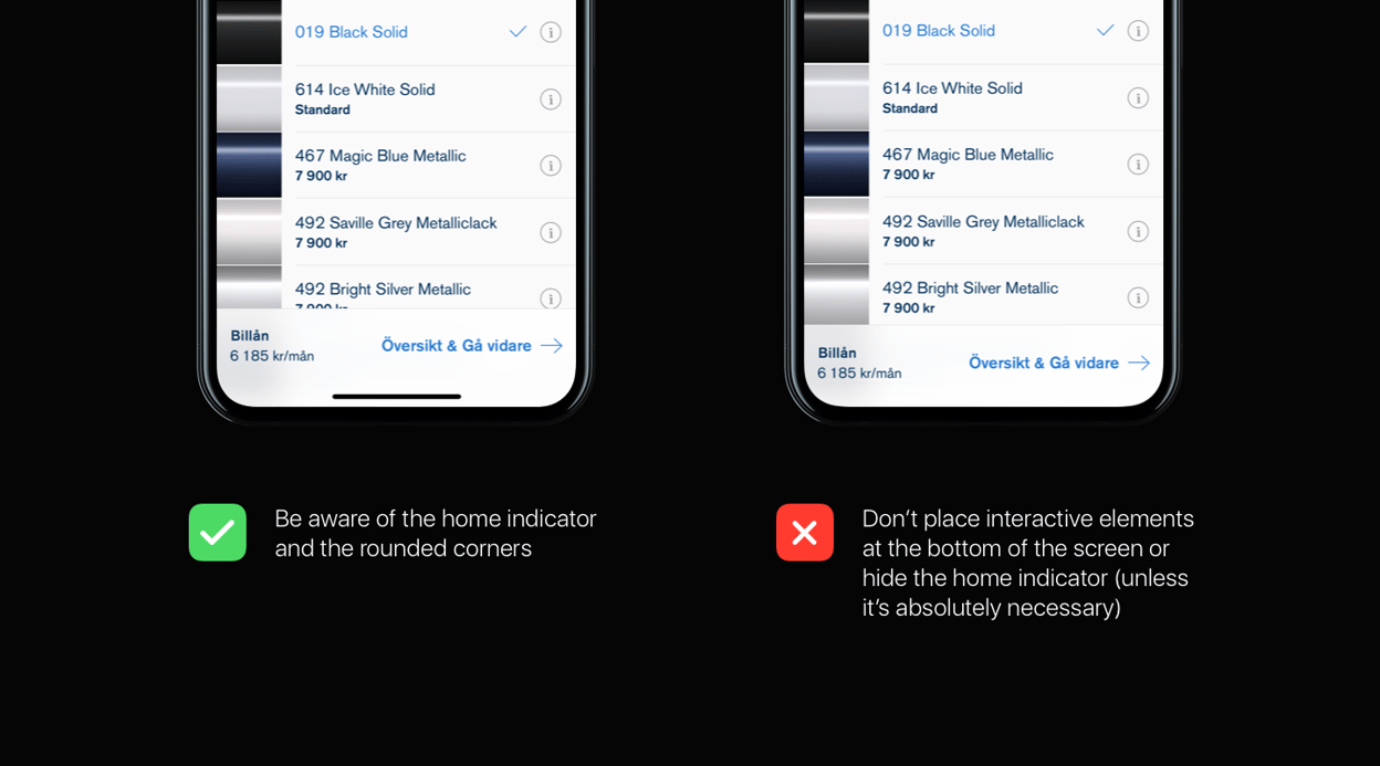 Designing for Iphone X